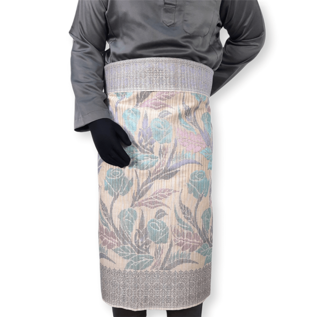 Raikan Cinta 791 - Grey Mix Bunga - FAQI