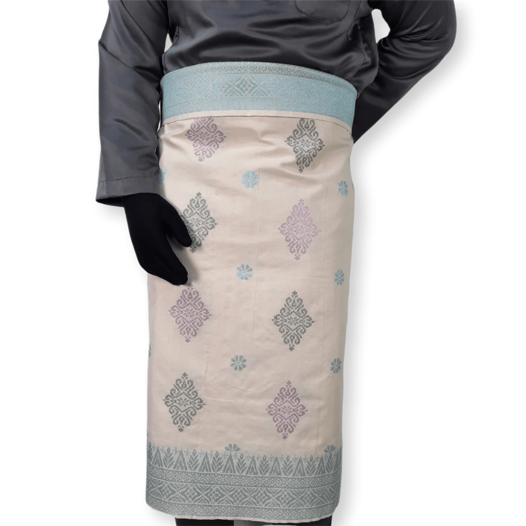 Raikan Cinta 794 - Cream Baby Blue Diamond Mix - FAQI