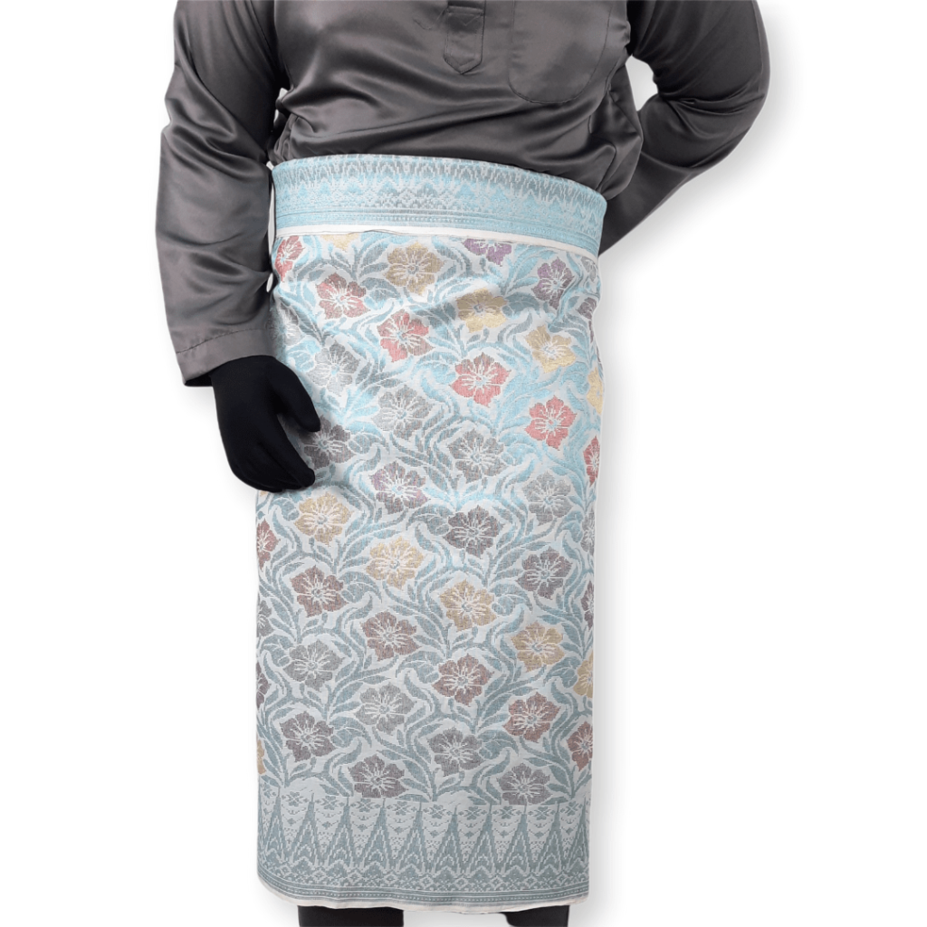 Raikan Cinta 797 - Putih Baby Blue Bunga - FAQI