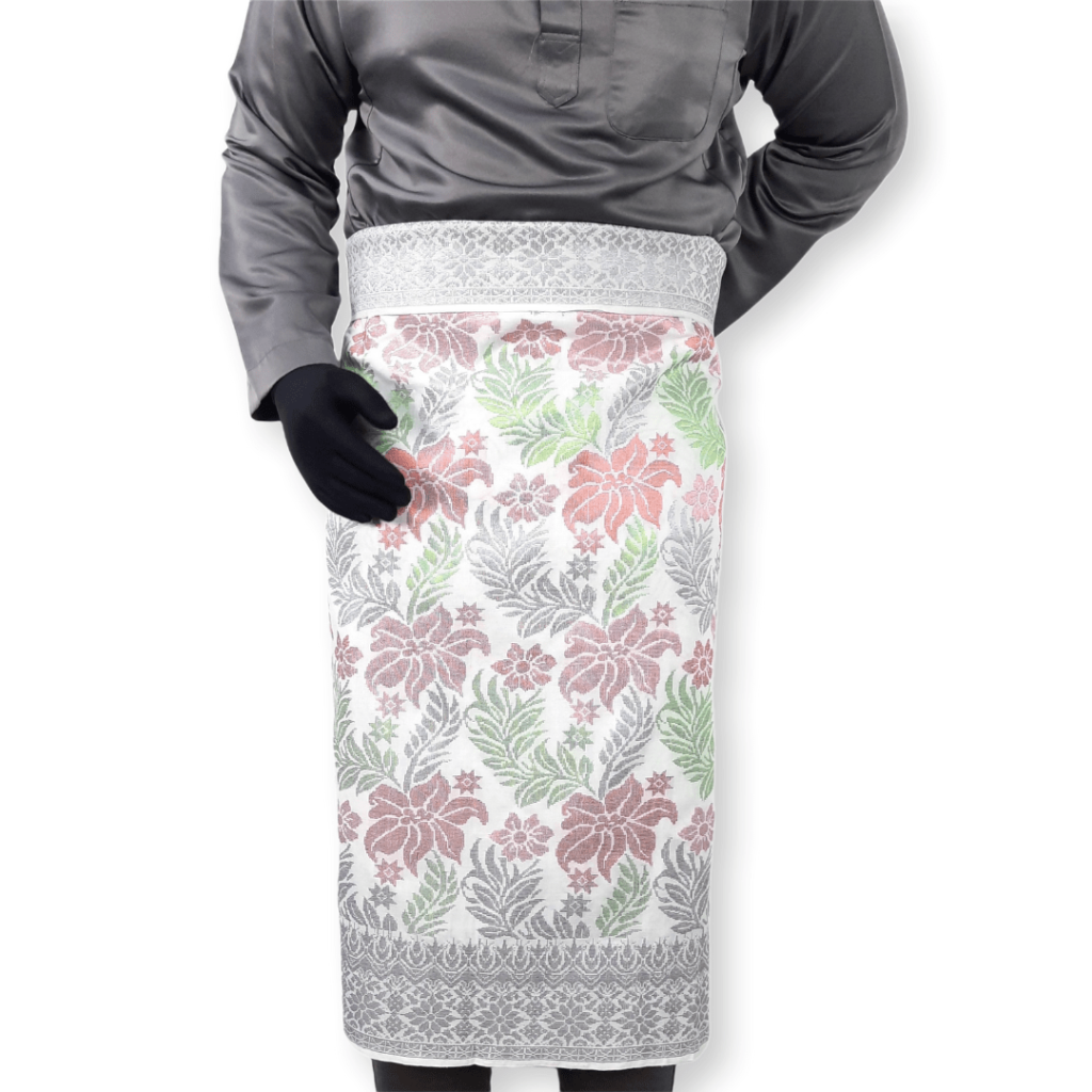 Raikan Cinta 799 - Putih Perak Mix Bunga - FAQI