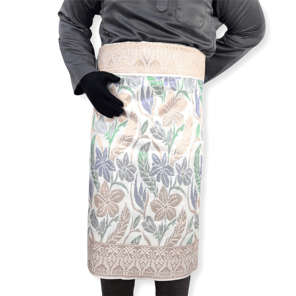 Raikan Cinta 817 – Putih Emas Mix Bunga - FAQI